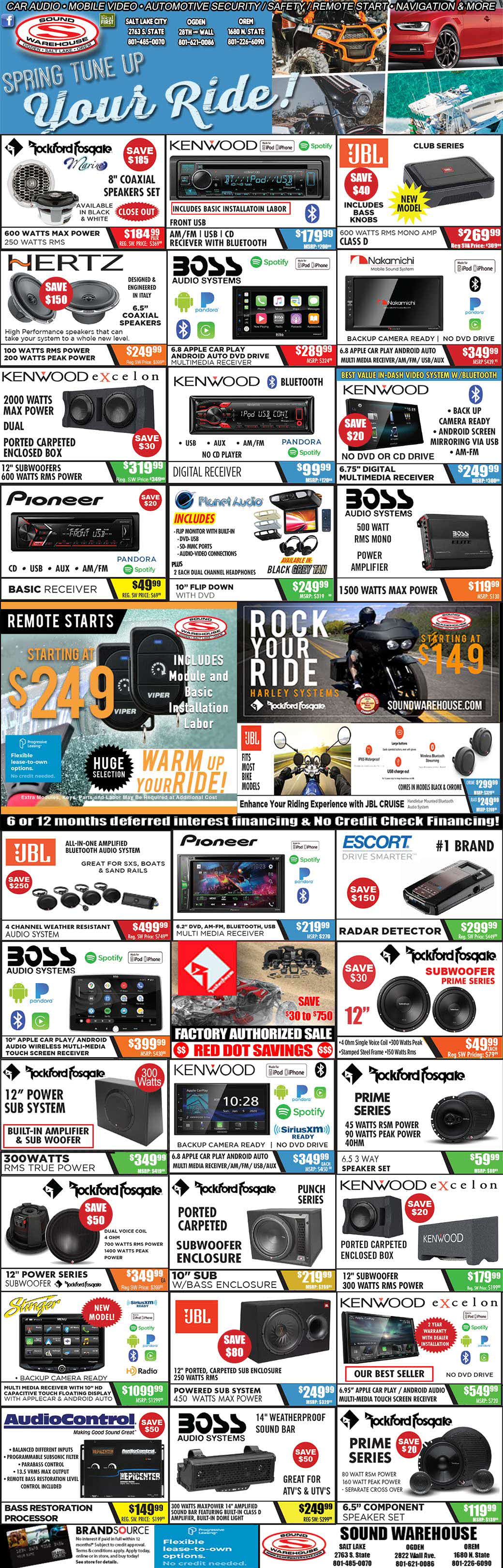 Sound Warehouse City Weekly Advertising