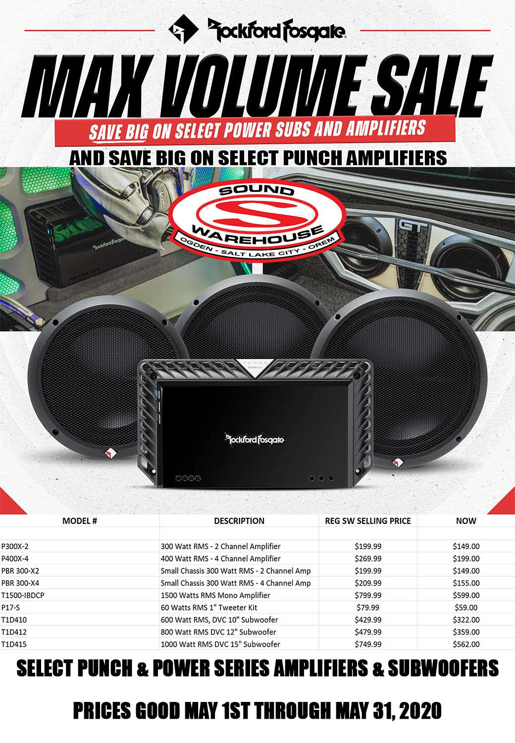 Deals & Closeouts - Sound Warehouse Utah