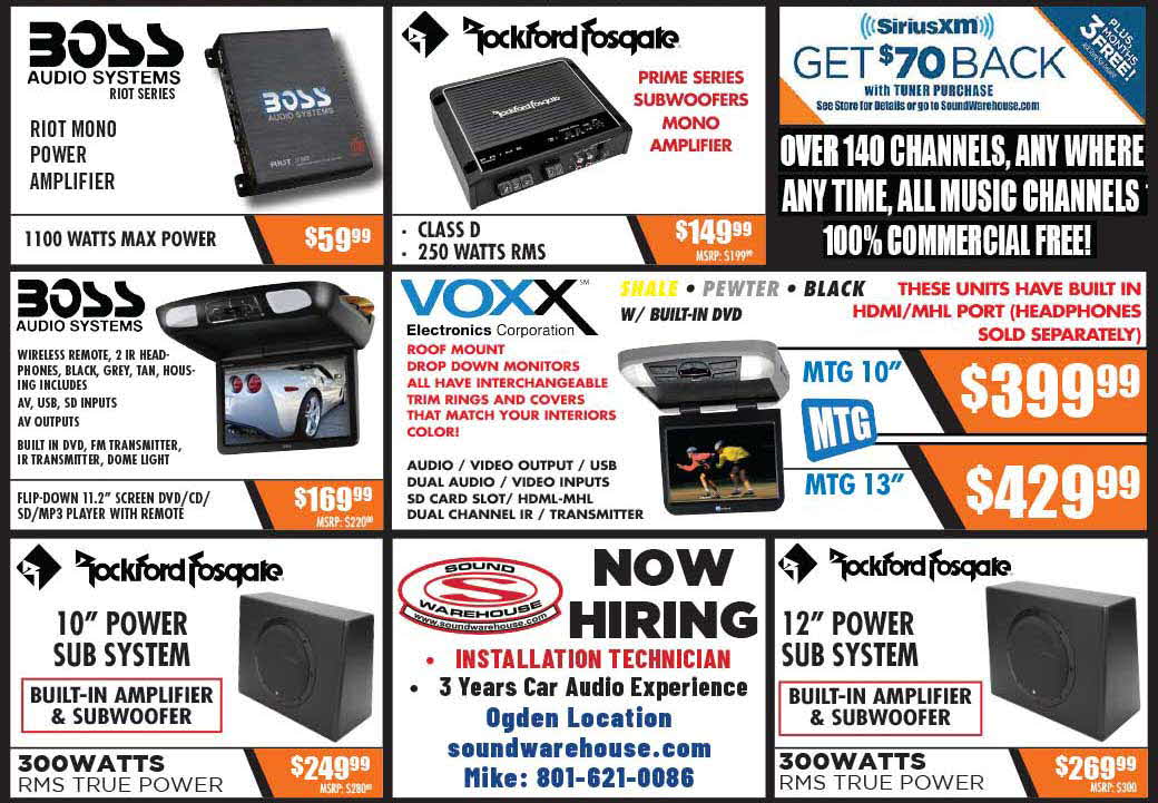 Sound Warehouse City Weekly Advertising