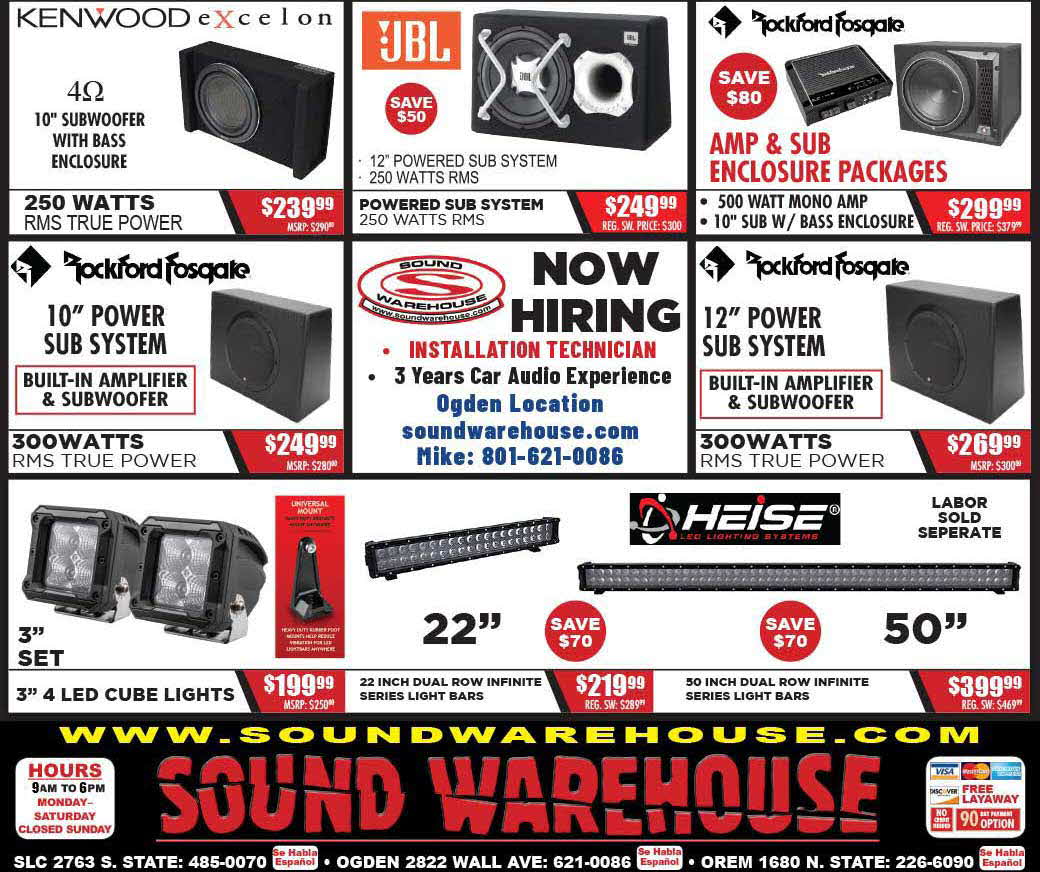 Sound Warehouse City Weekly Advertising