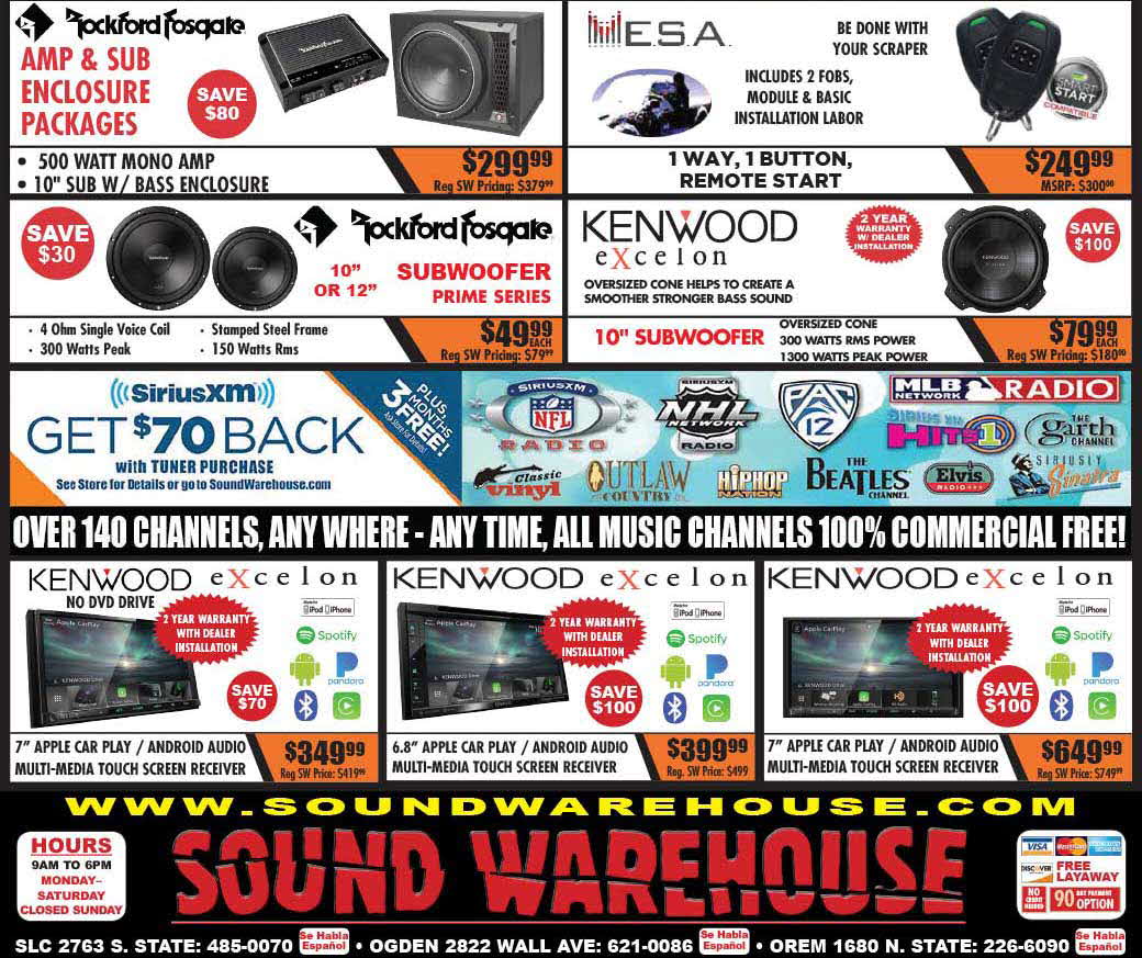 Sound Warehouse City Weekly Advertising