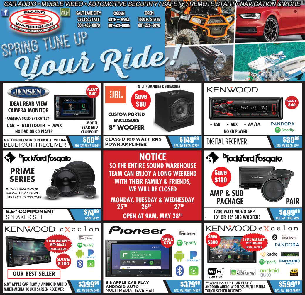 Sound Warehouse City Weekly Advertising