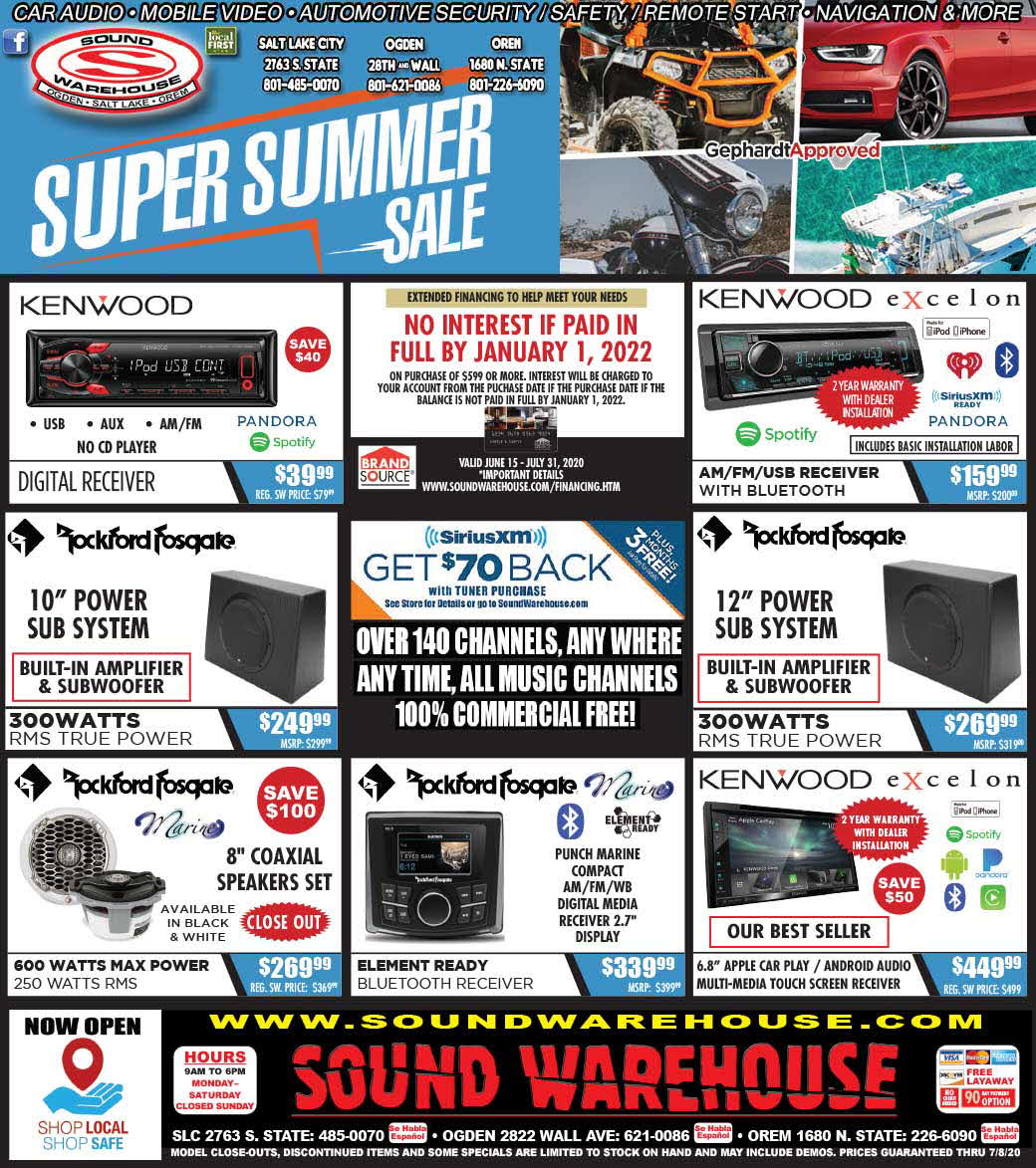 Sound Warehouse City Weekly Advertising