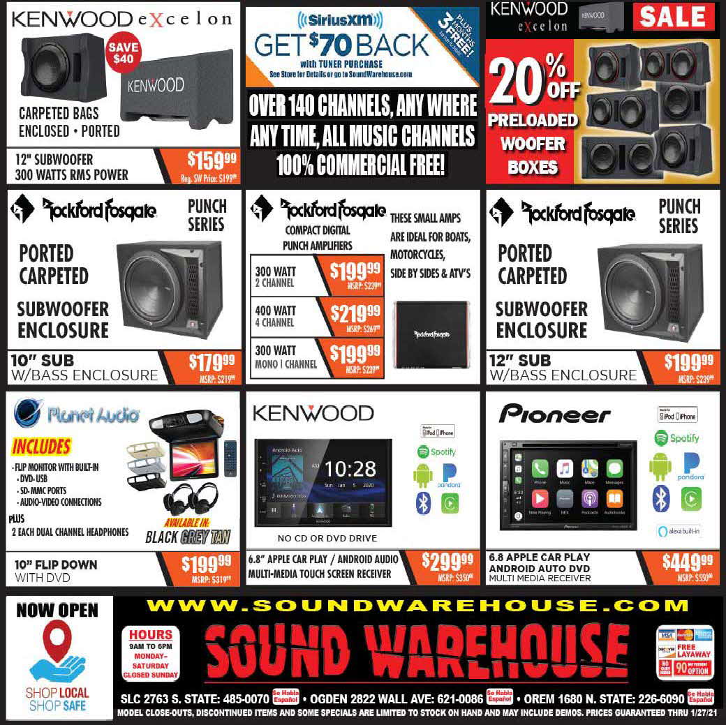 Sound Warehouse City Weekly Advertising
