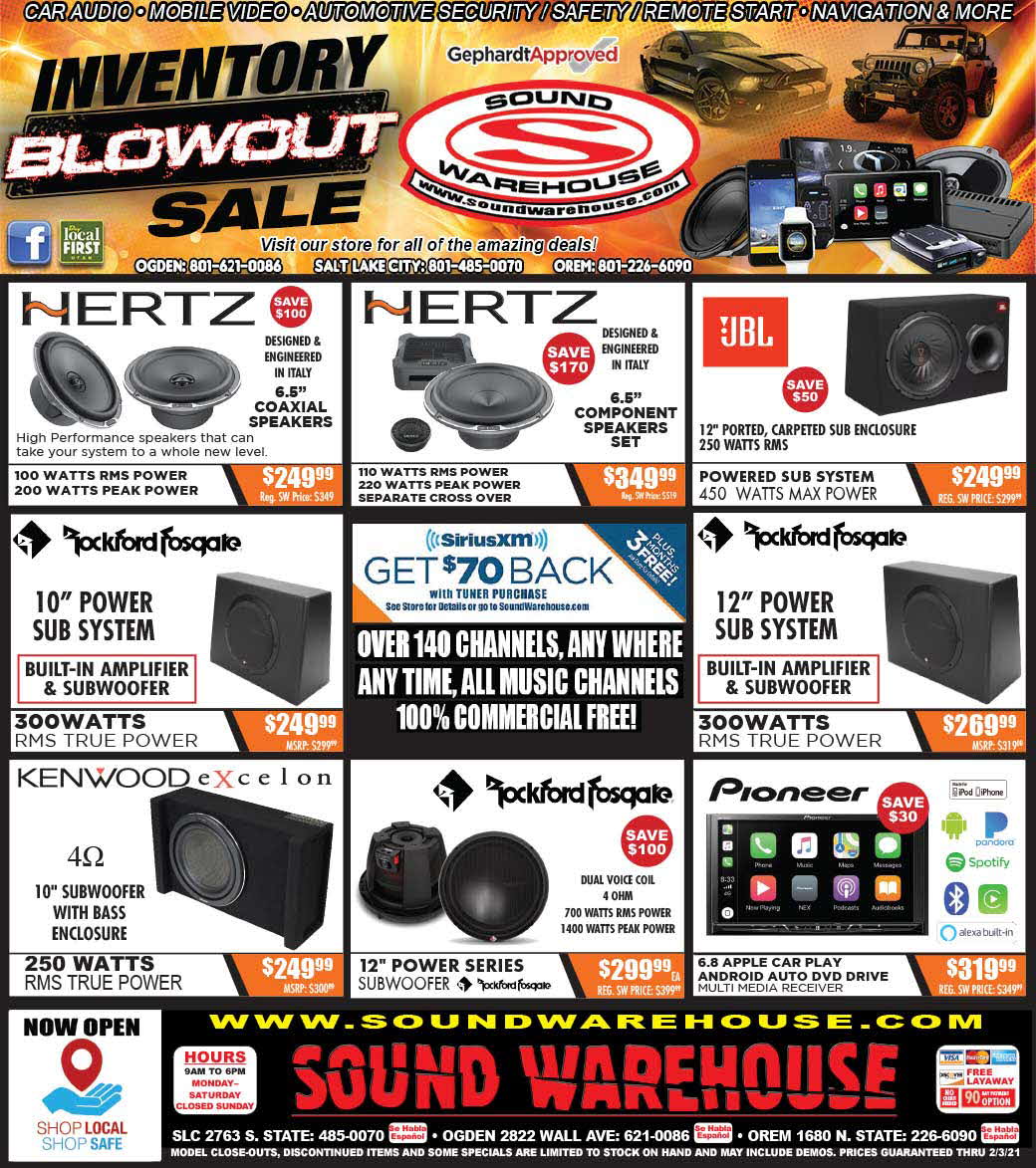 Sound Warehouse City Weekly Advertising