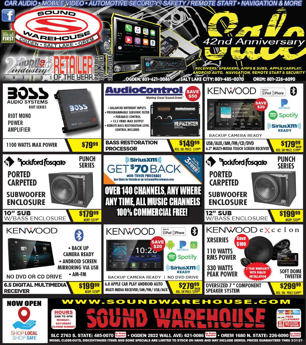Sound Warehouse City Weekly Advertising