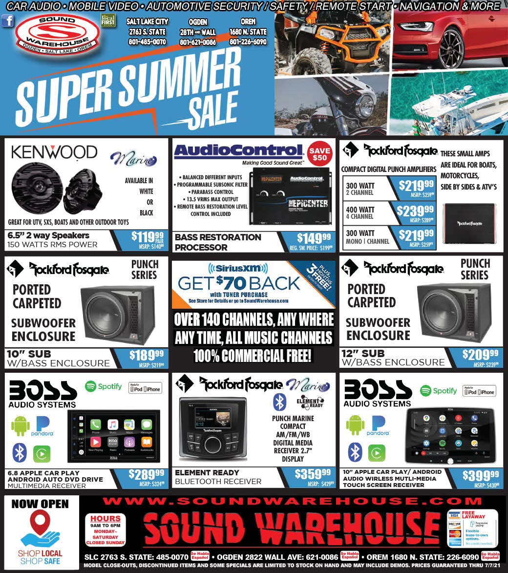 Sound Warehouse City Weekly Advertising