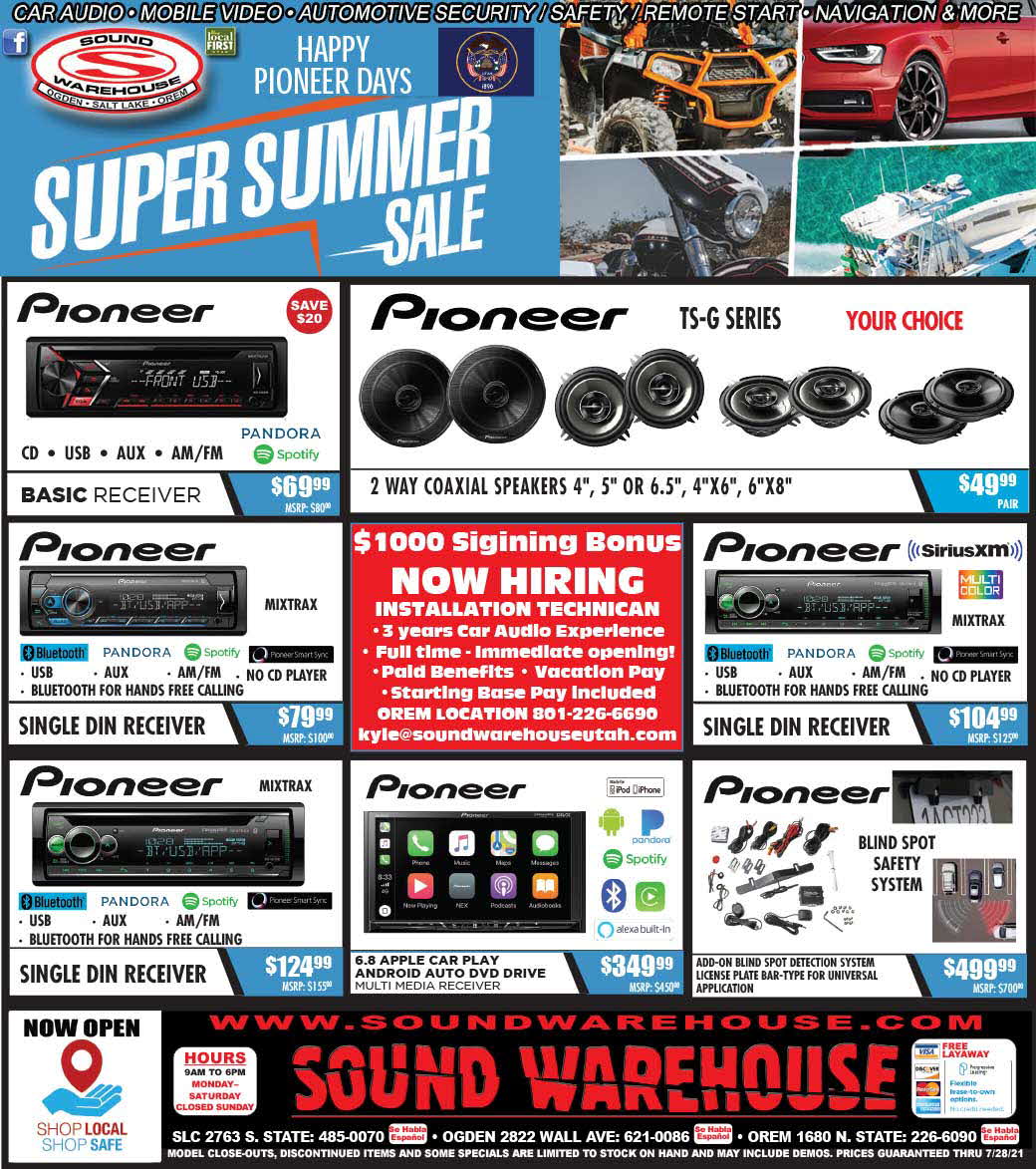 Sound Warehouse City Weekly Advertising