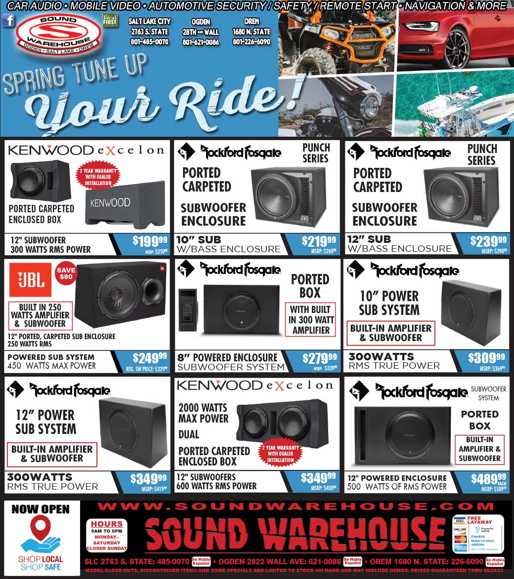 Sound Warehouse City Weekly Advertising