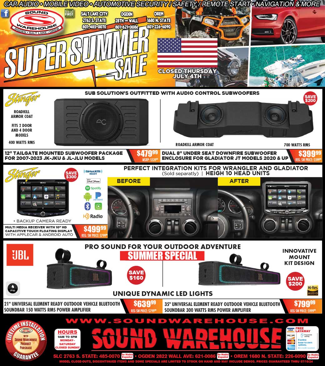 Sound Warehouse City Weekly Advertising
